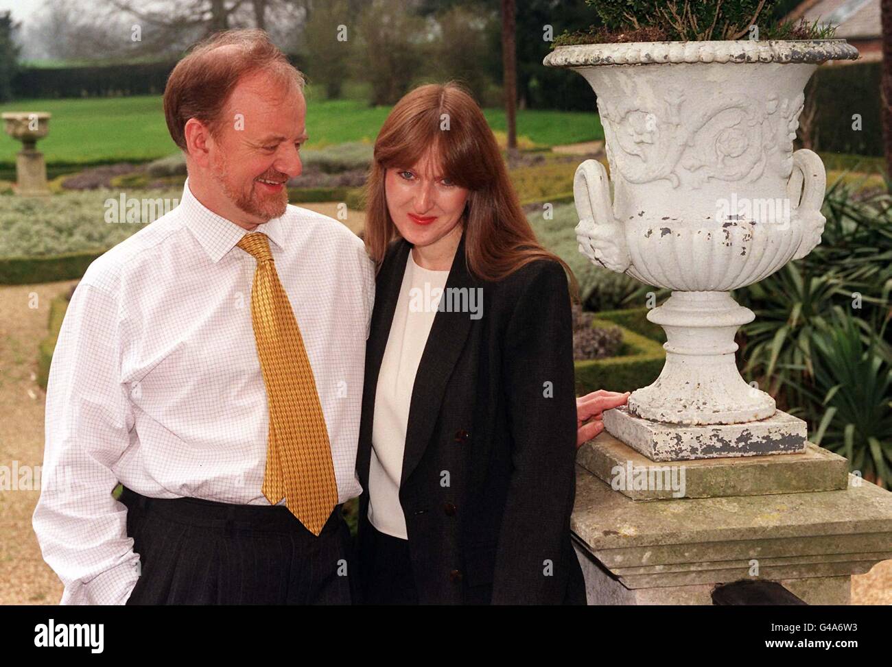 Foreign Secretary, Robin Cook, with his partner, Gaynor Regan, at his ...