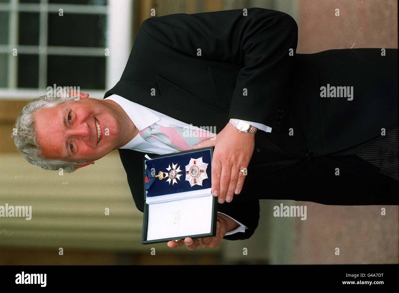 Tory chairman Sir Jeremy Hanley at Buckingham Palace today (Tuesday ...