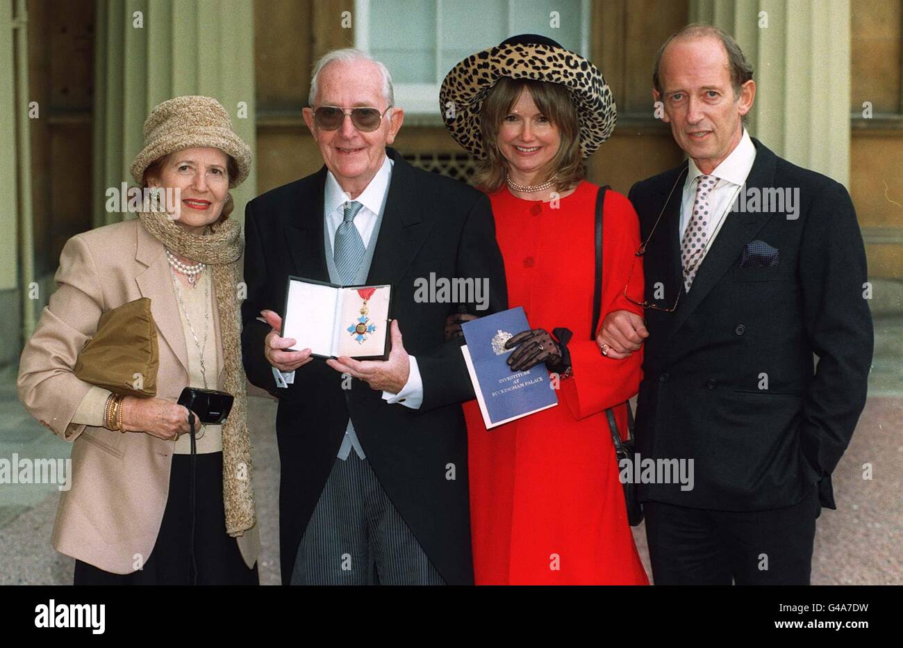 Veteran Film director Lewis Gilbert, his wife Hylda, son John and ...