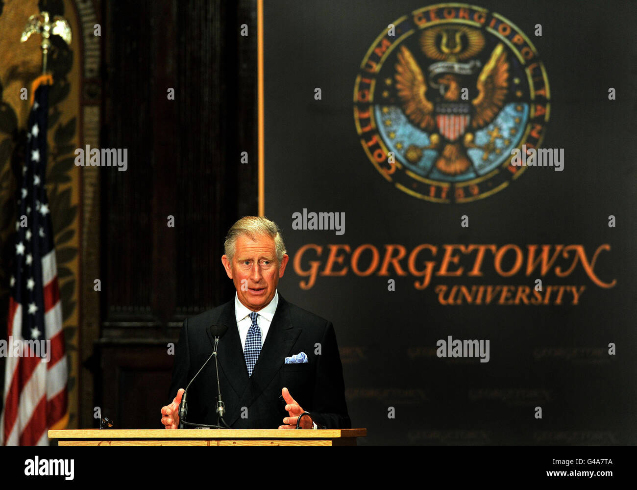 The Prince of Wales delivers a speech on sustainable farming in the ...