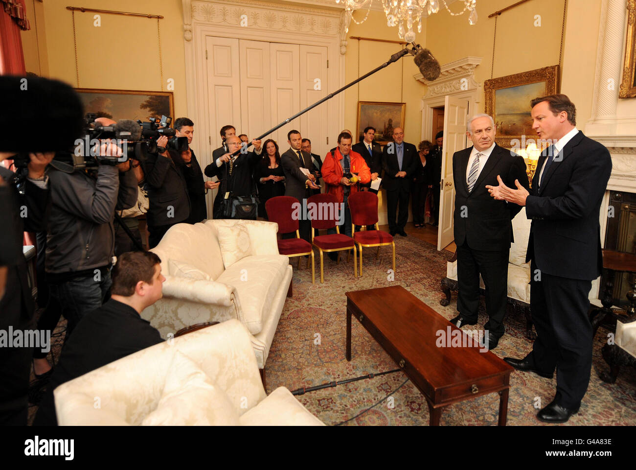 Prime Minister David Cameron meets Israel's Prime Minister Benjamin ...