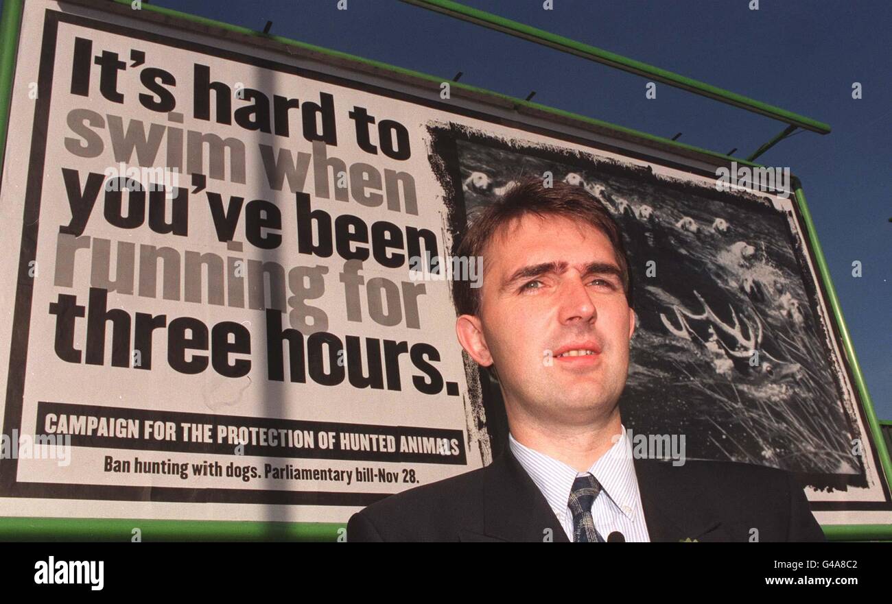 Anti-hunt poster launch Stock Photo - Alamy