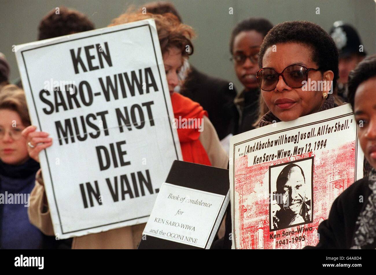 Maria Saro-Wiwa/Shell Centre Stock Photo - Alamy