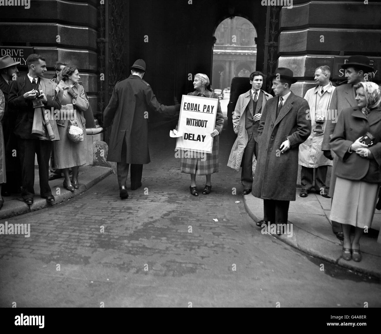 White women protesting Black and White Stock Photos & Images - Alamy