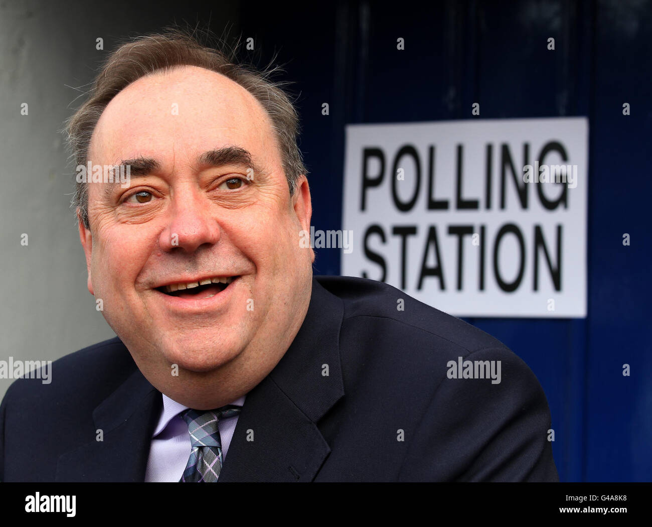 Scotland's First Minister and SNP leader Alex Salmond at Inverurie ...