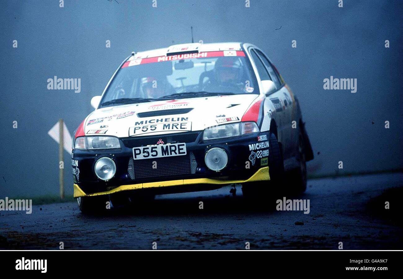 Britains Richard Burns Drives His Mitsubishi Evolution Iv High ...