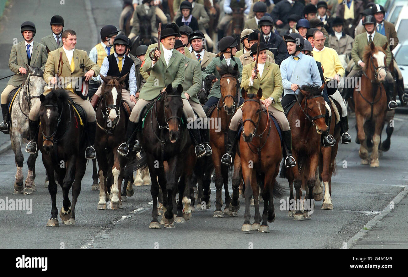 Hawick Common-Riding ride out Stock Photo - Alamy