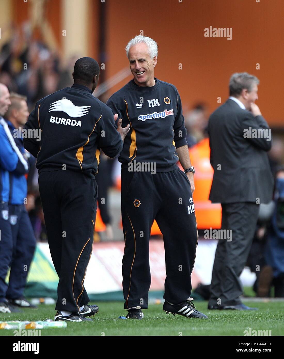 Wolverhampton Wanderers manager Mick McCarthy (centre) celebrates with ...
