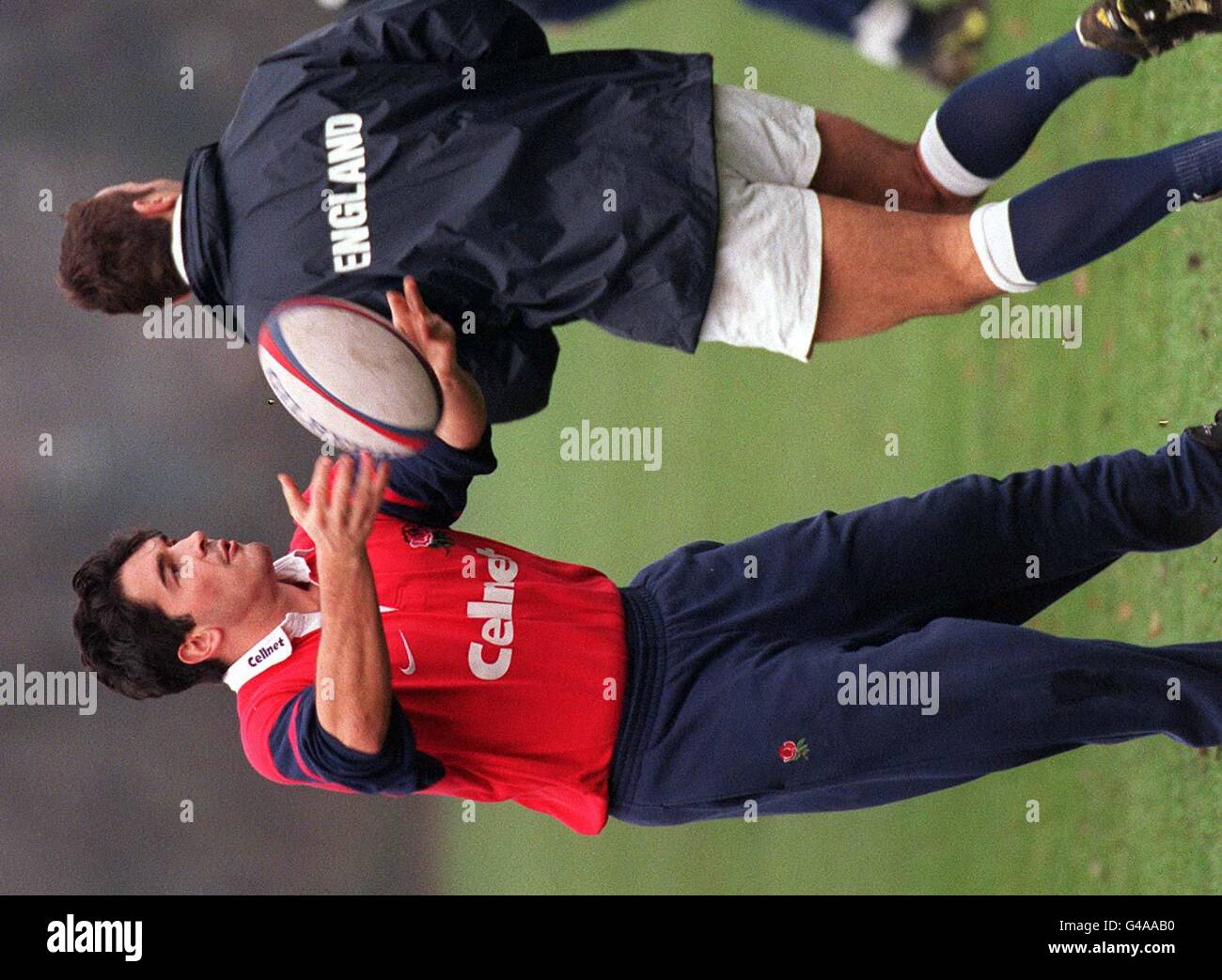 Wasps centre Nick Greenstock joins the England rugby squad in training ...