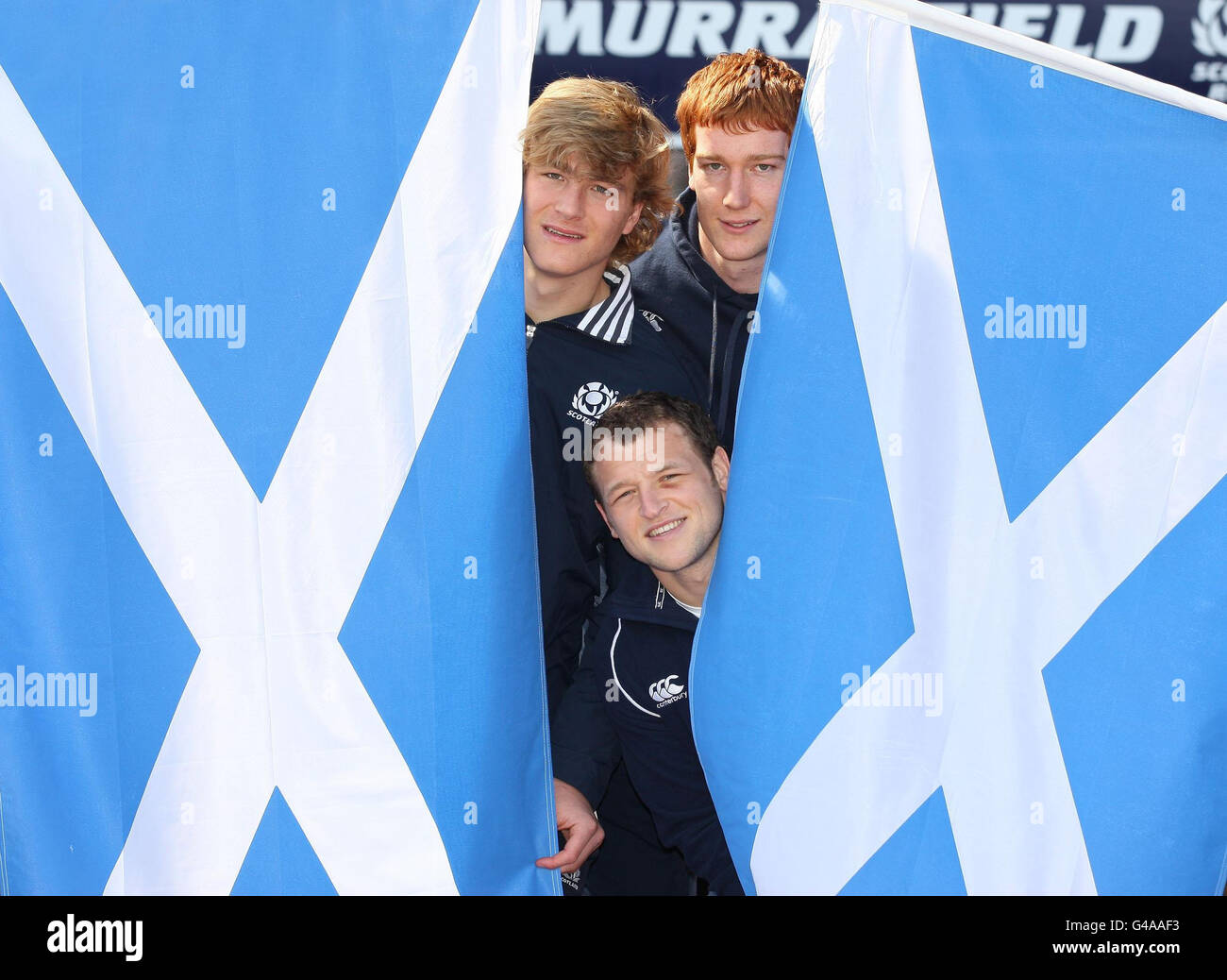 Scotland's David Denton, Robert Harley (top) and Ryan Grant (bottom ...