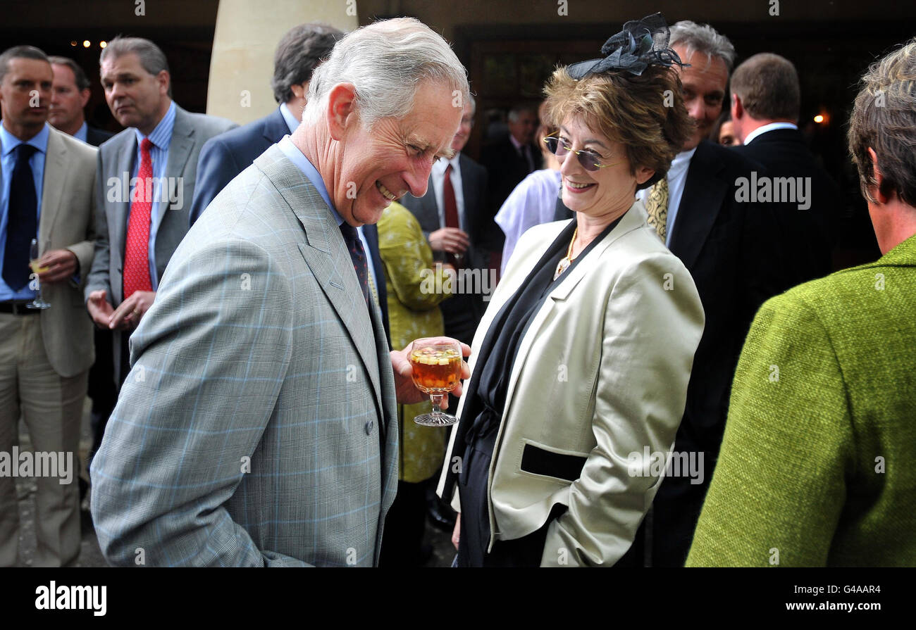 The Prince of Wales meets Maureen Lipman during a reception at ...