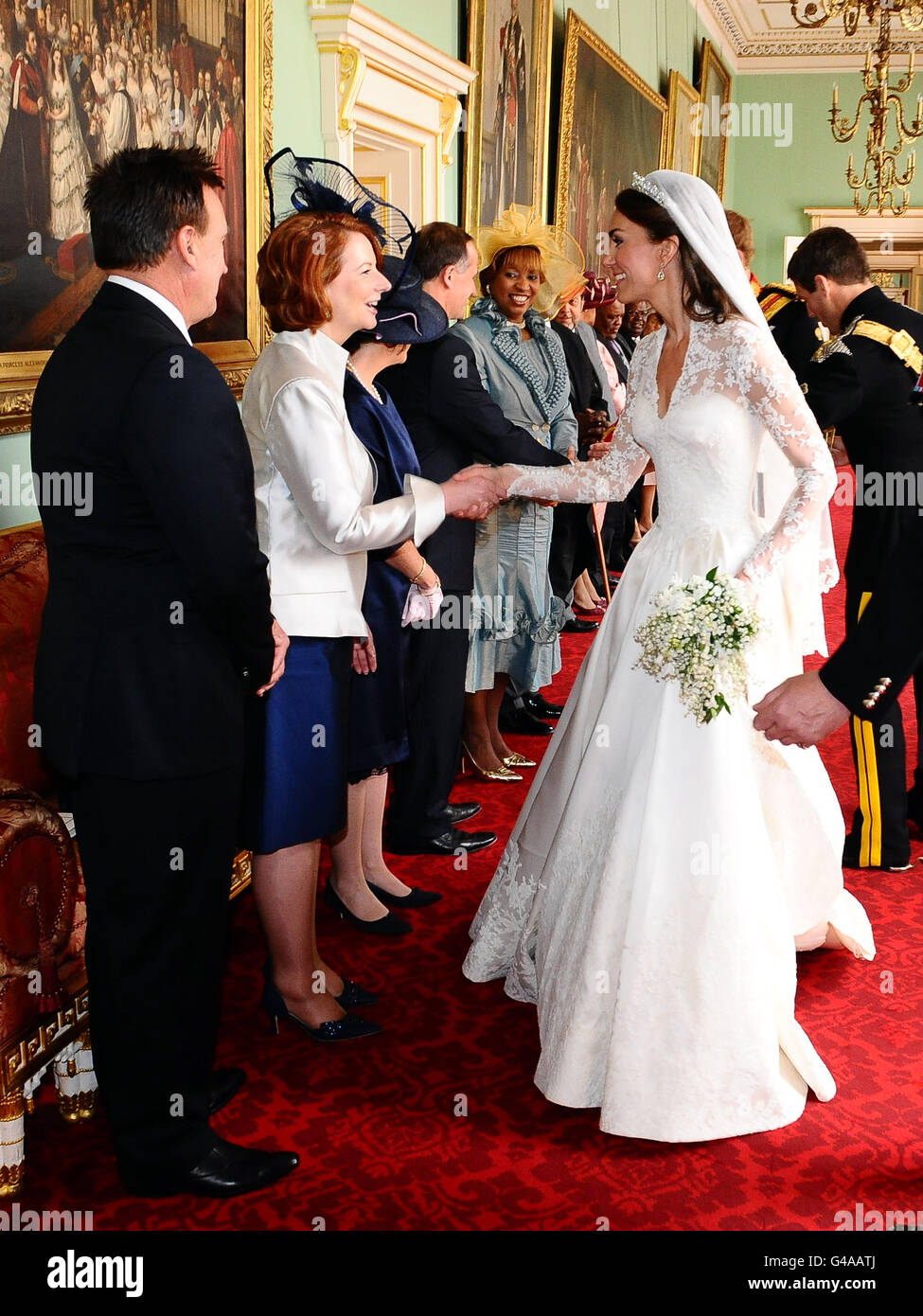 Australian Prime Minister Julia Gillard and her partner, Tim Mathieson ...