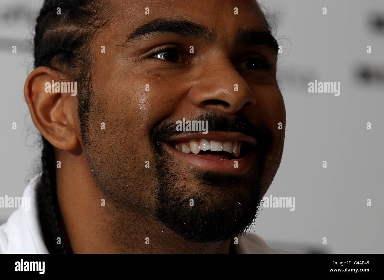 David haye during the press conference at park plaza riverbank hi-res ...