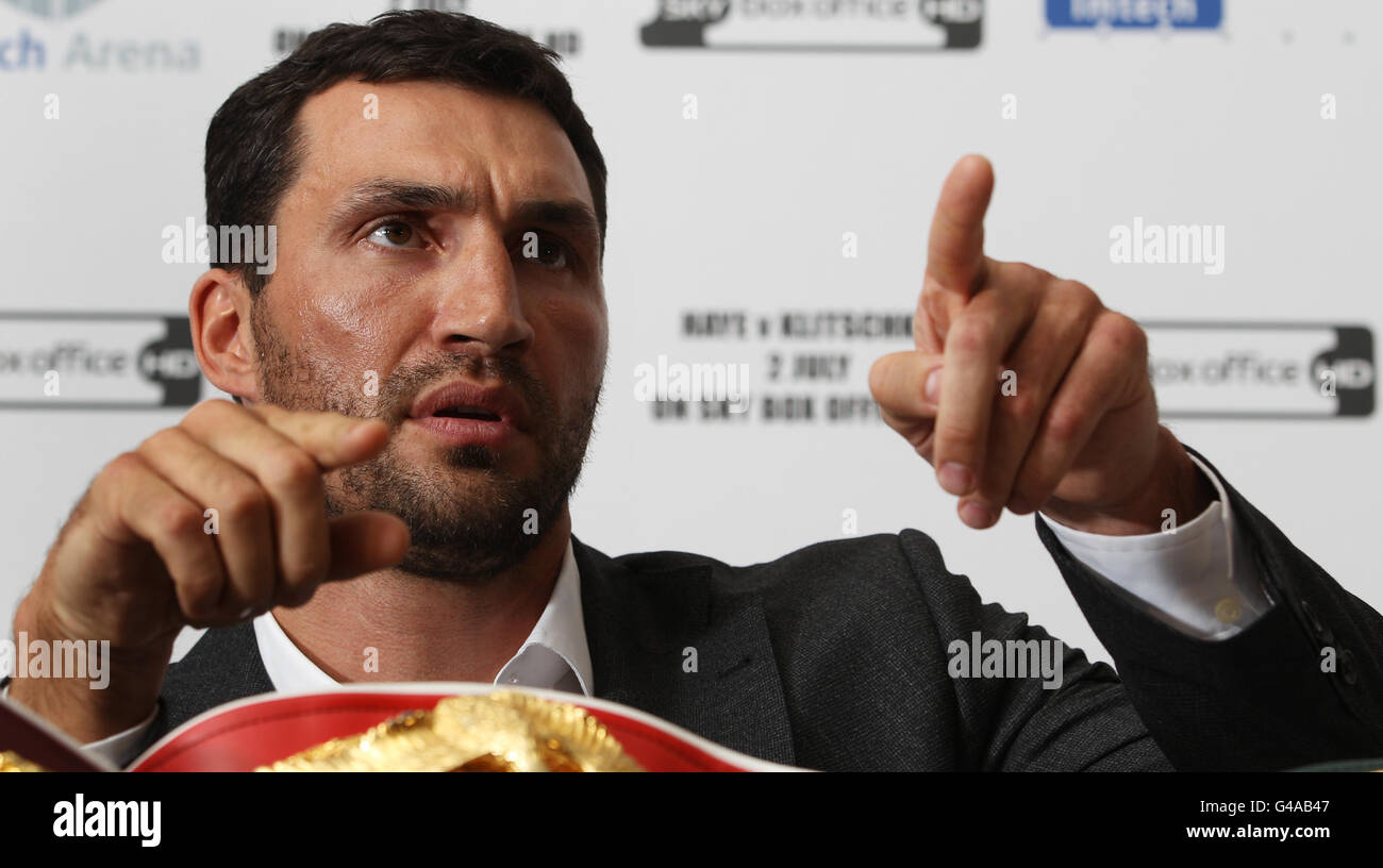 German based World Heavyweight Champion Boxer Wladimir Klitschko talks ...