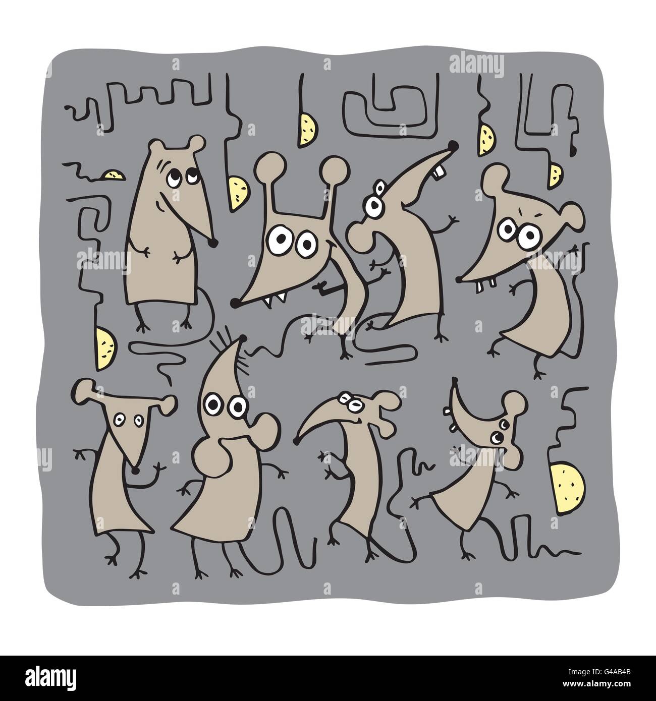 Funny Rat, seamless pattern Stock Vector Image & Art - Alamy