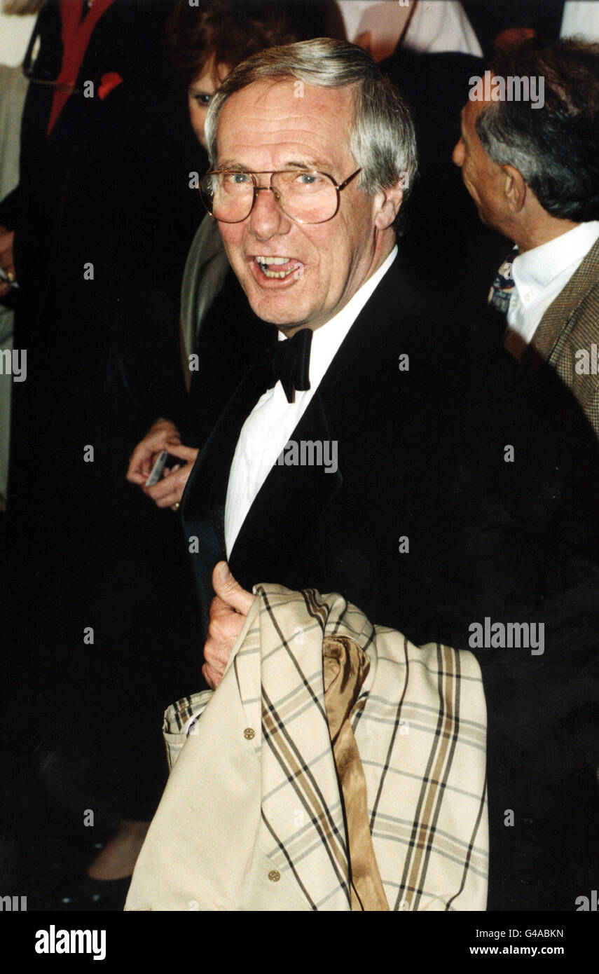 FILM CRITIC BARRY NORMAN ARRIVES AT THE SAVOY FOR THE OPENING FILM OF ...