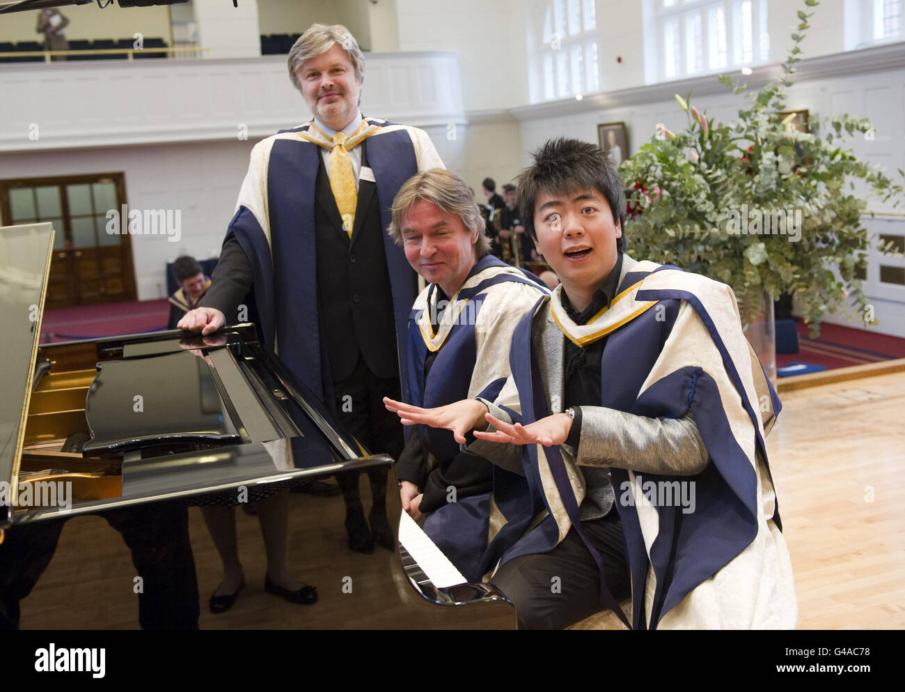 (From left to right) Composer-conductors James MacMillan, Esa-Pekka ...
