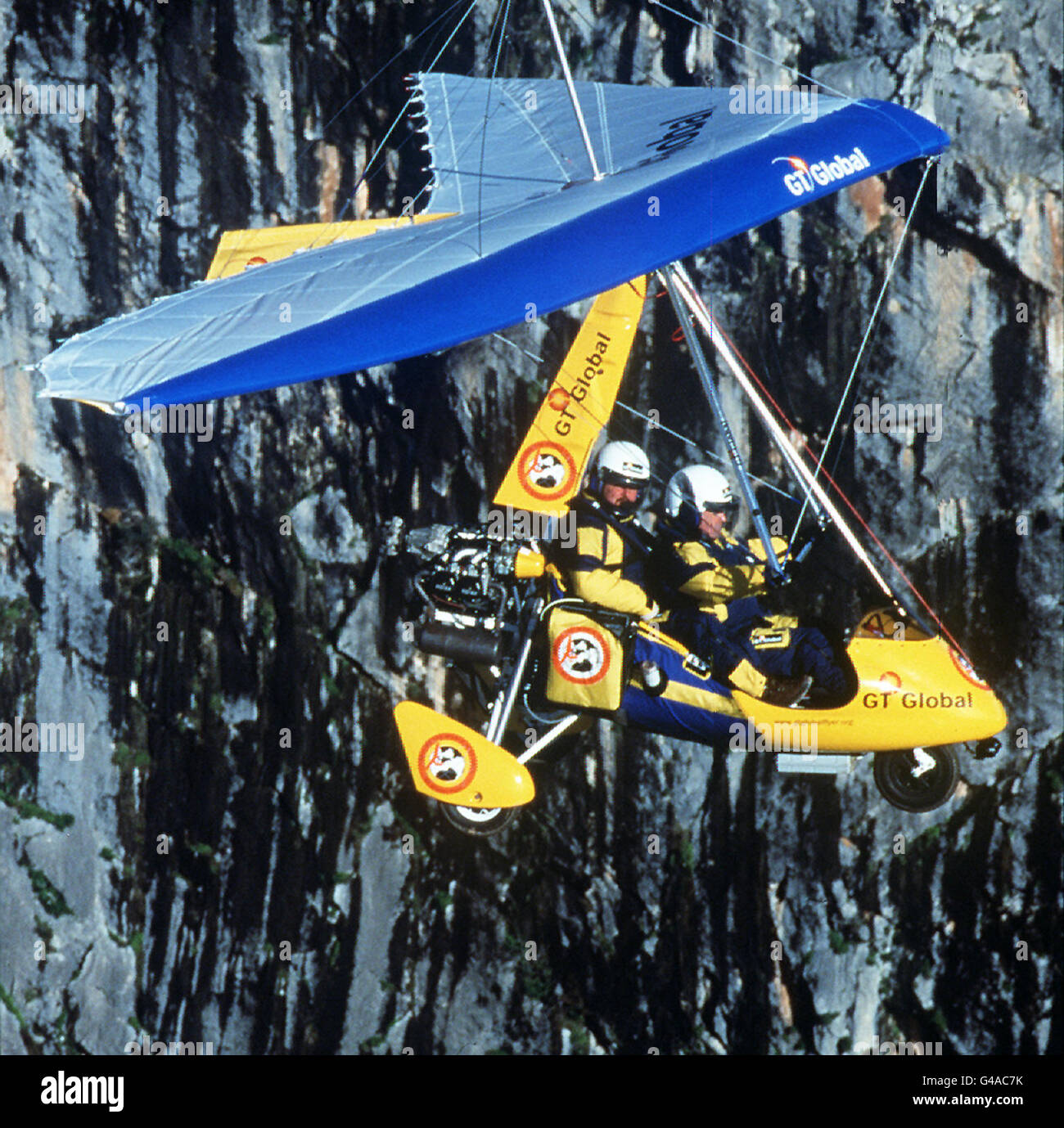 The microlight aircraft like the one in which journalist hi-res stock ...