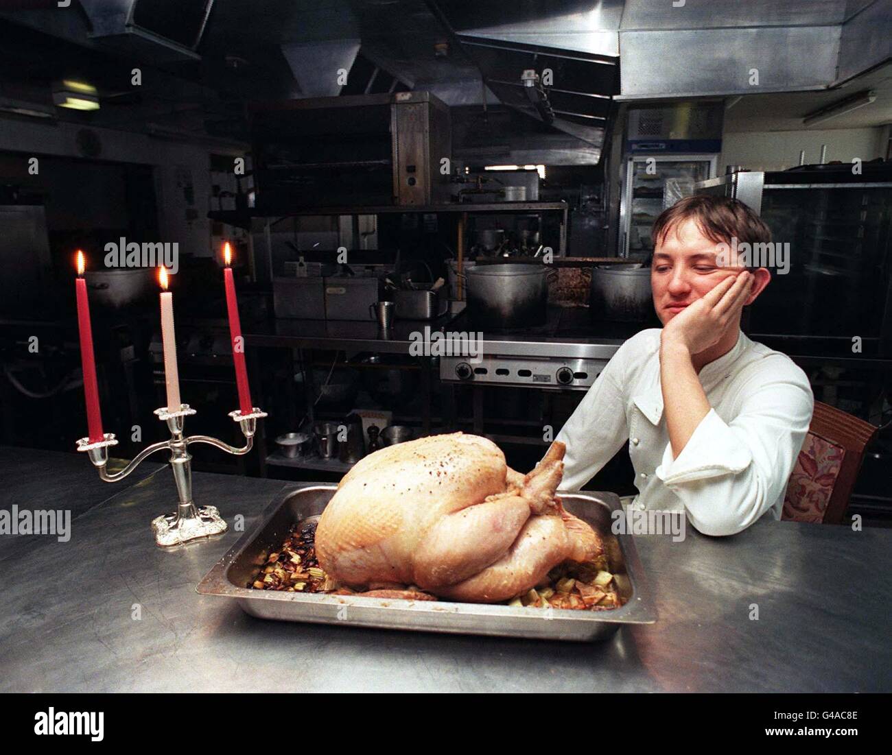 Cold Turkey At Christmas Power Out Stock Photo - Alamy