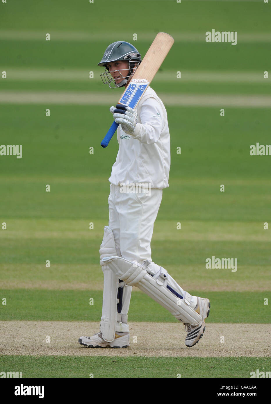 Worcestershire's Matt Pardoe celebrates reaching his 50 Stock Photo - Alamy
