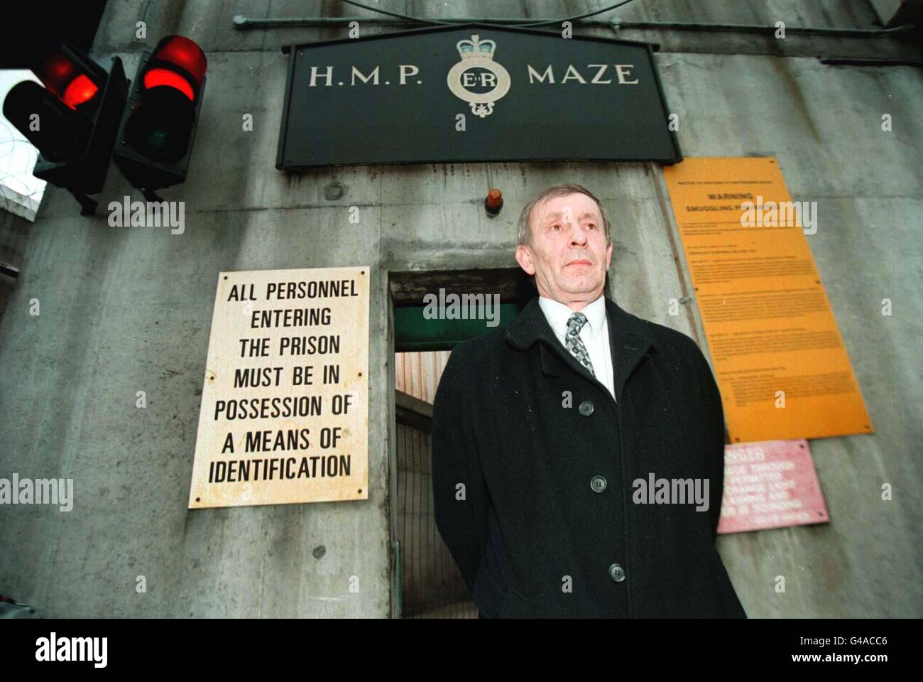 Maze Prison officer Finlay Spratt Stock Photo - Alamy