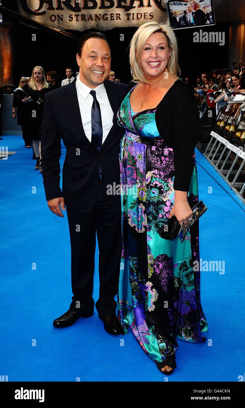 Stephen Graham and guest arriving for the UK film premiere of Pirates ...
