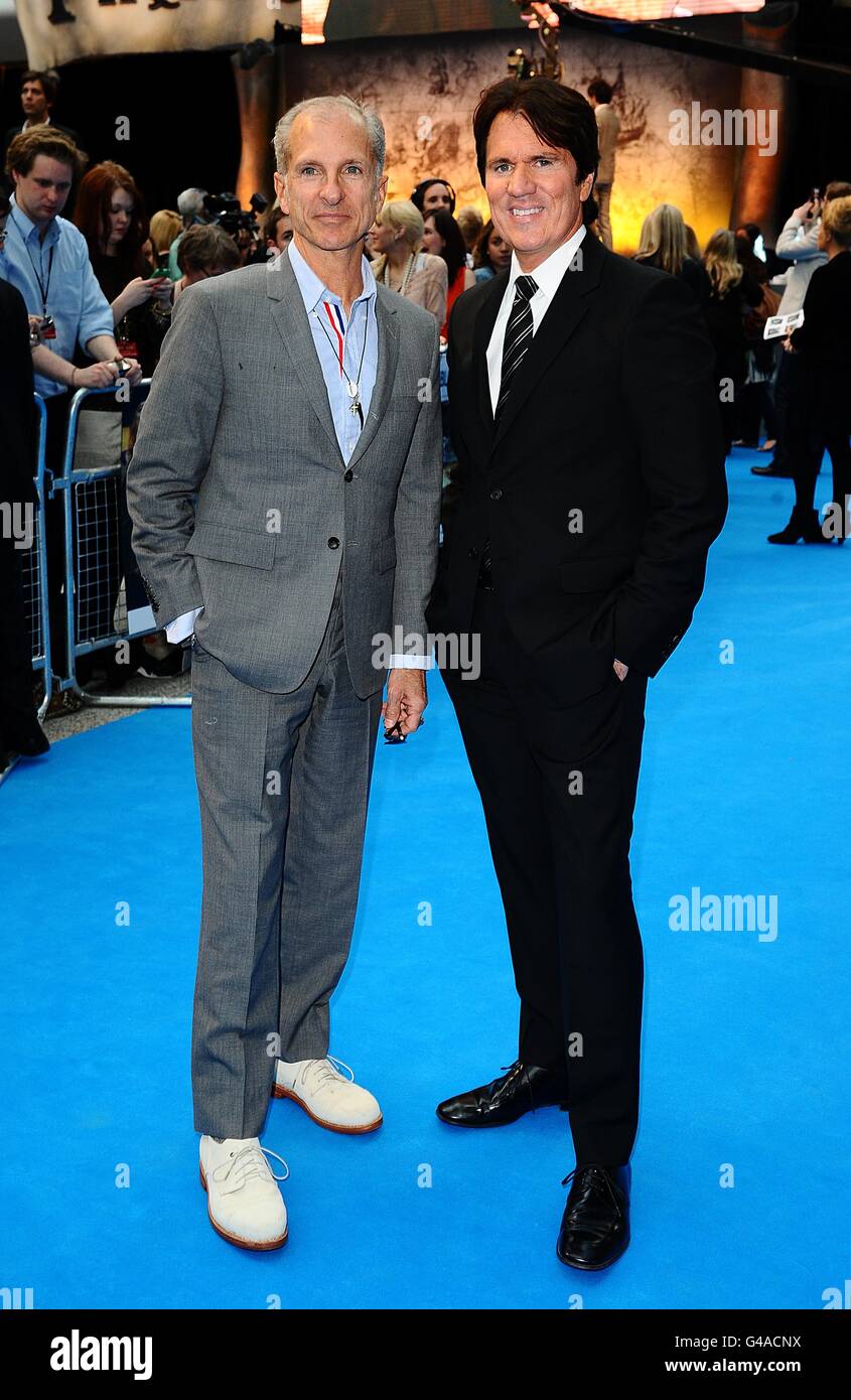 John Deluca (left) and Rob Marshall arriving for the UK film premiere ...