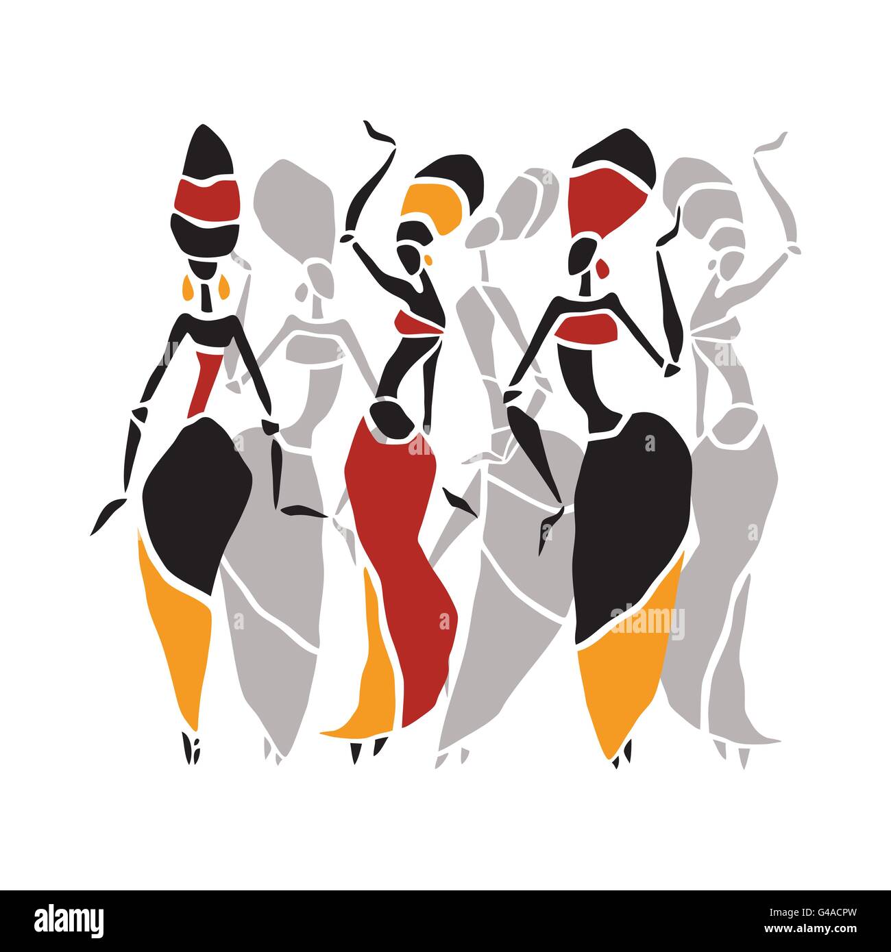 Traditional greek dancers Stock Vector Images - Alamy