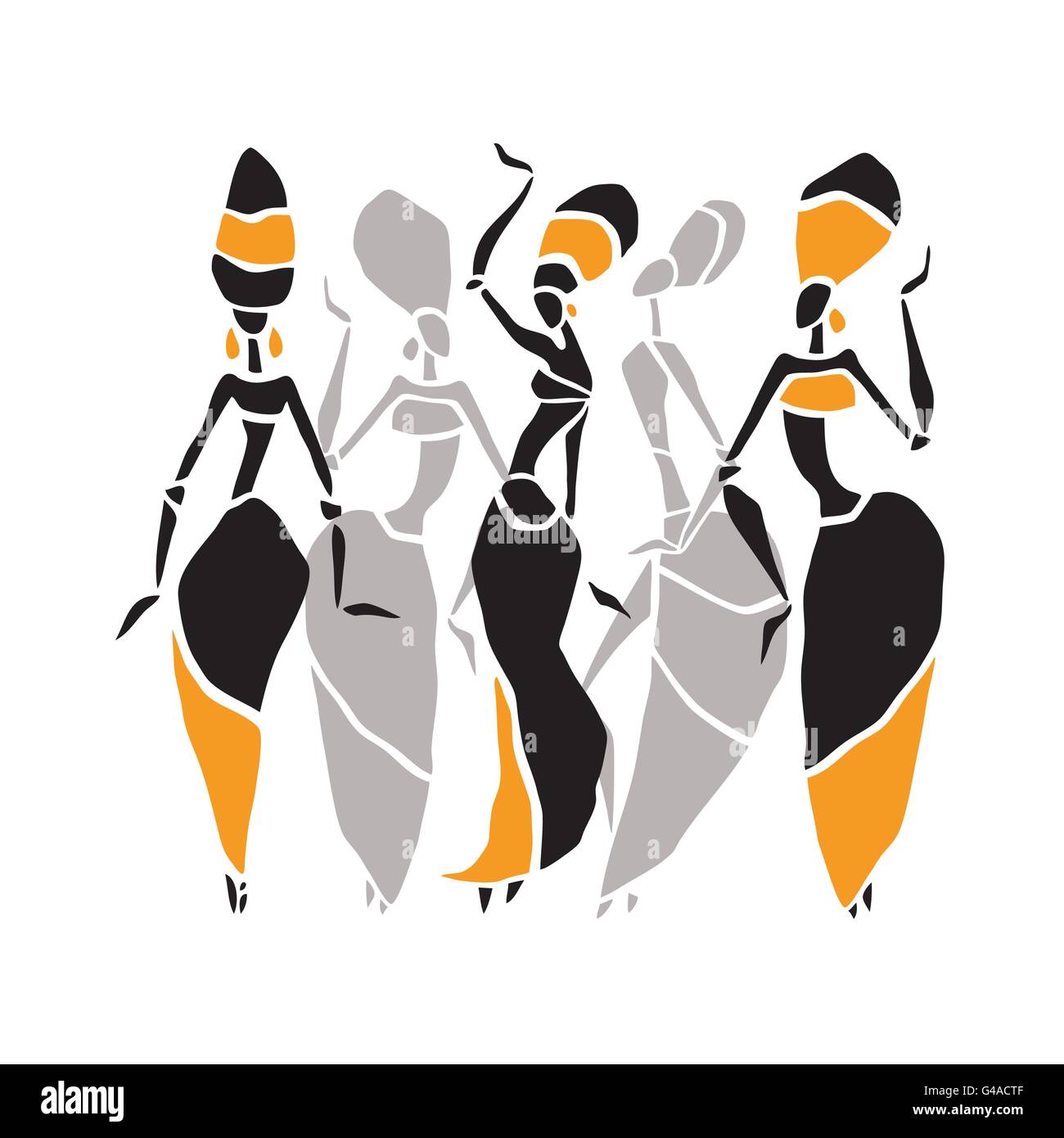 Beautiful dancers silhouette Stock Vector Image & Art - Alamy