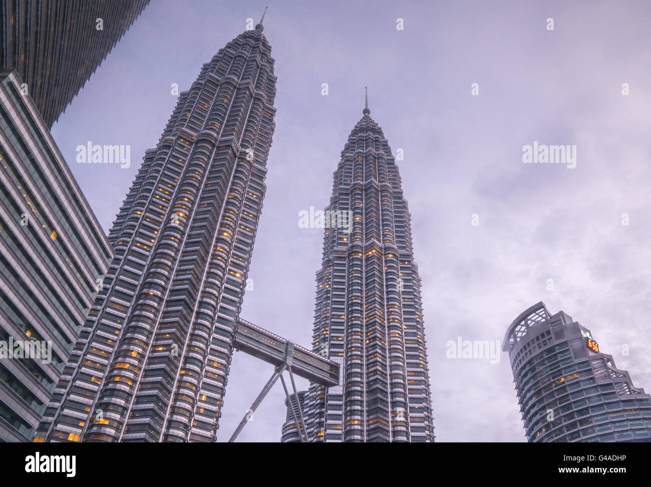 Kuala Lumpur, Malaysia - May, 2016: Cloudscape view of the Petronas ...