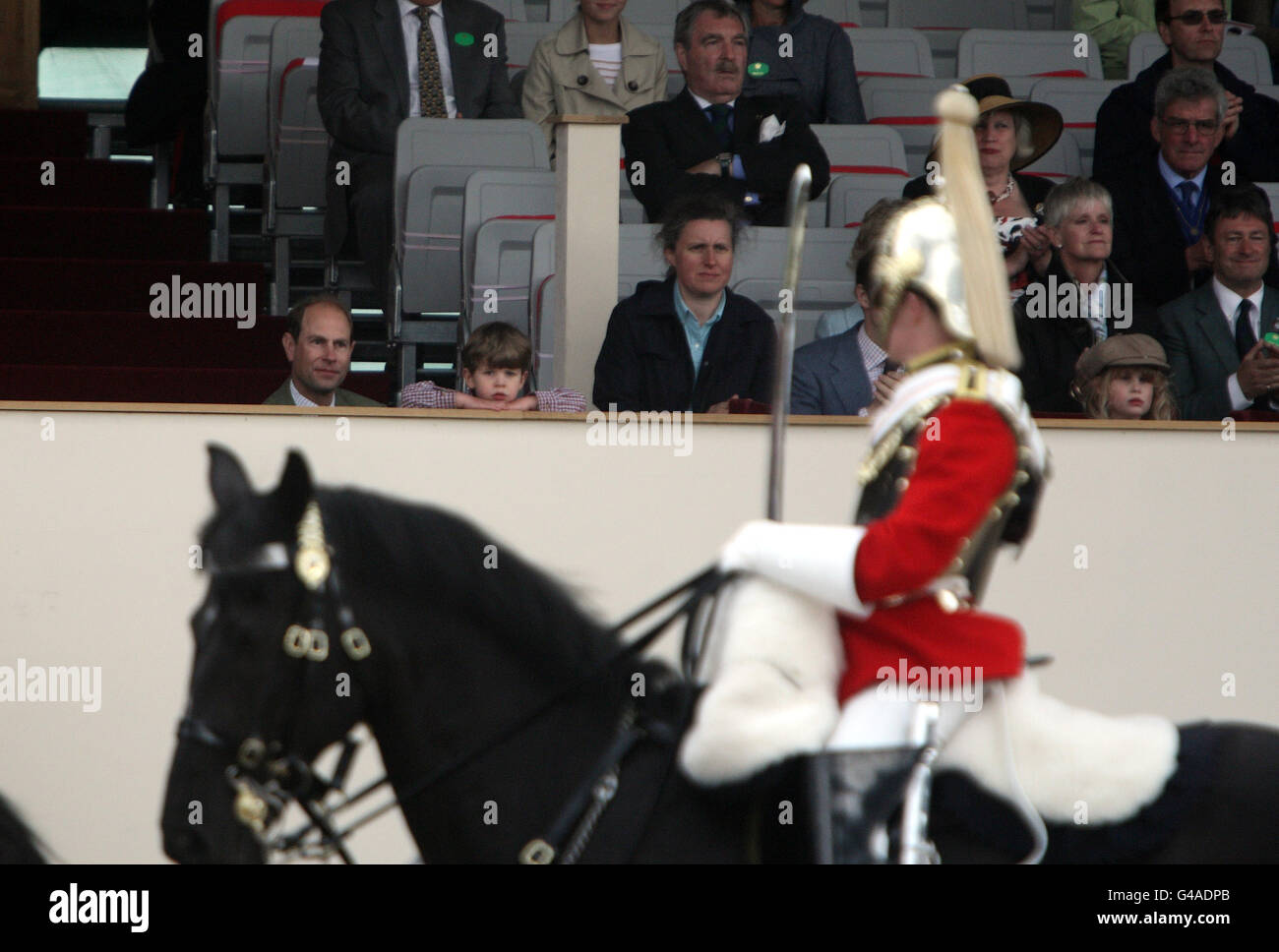 Prince Edward watches The Household Cavalry at the Royal Windsor Horse ...