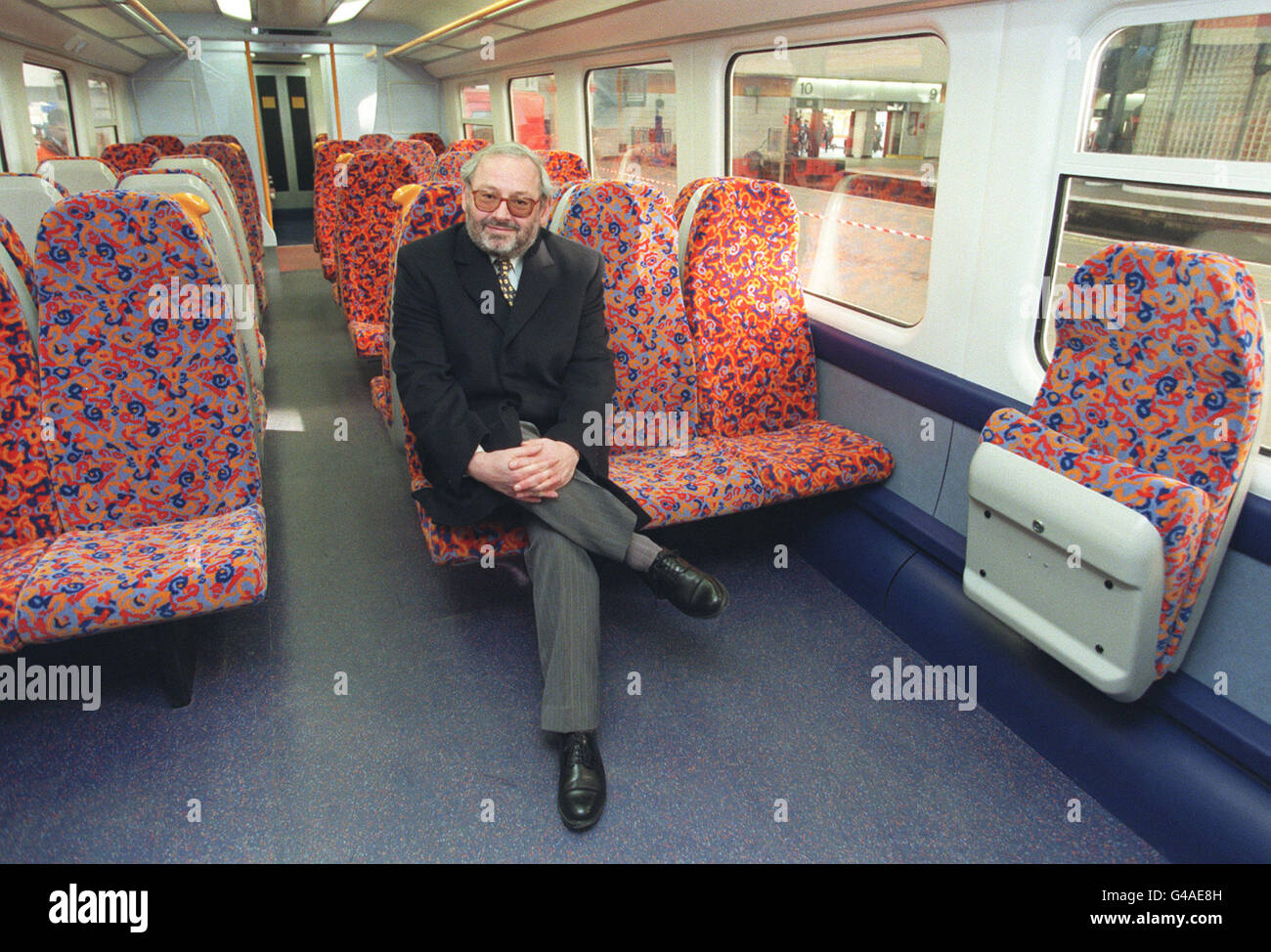 Brian Cox, managing Director of South West Trains, unveils the company ...