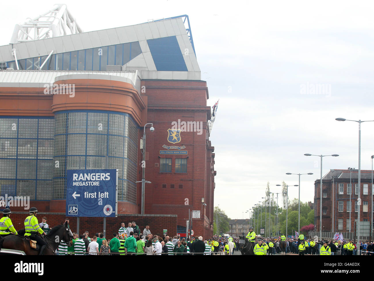 Outside view of ibrox stadium hi-res stock photography and images - Alamy