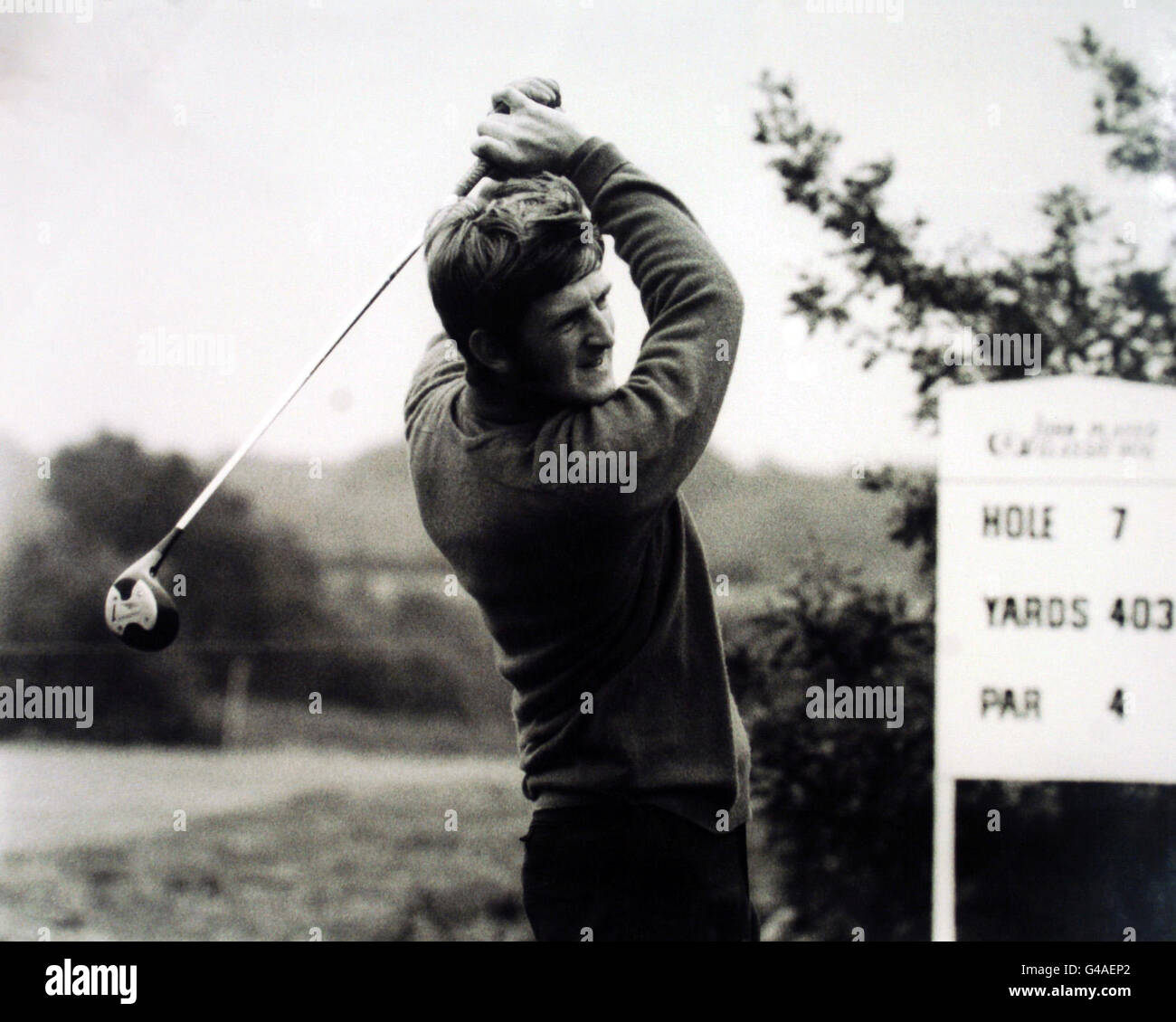 Golf - John Player Classic - Nottingham. Welshman Craig Defoy teeing ...