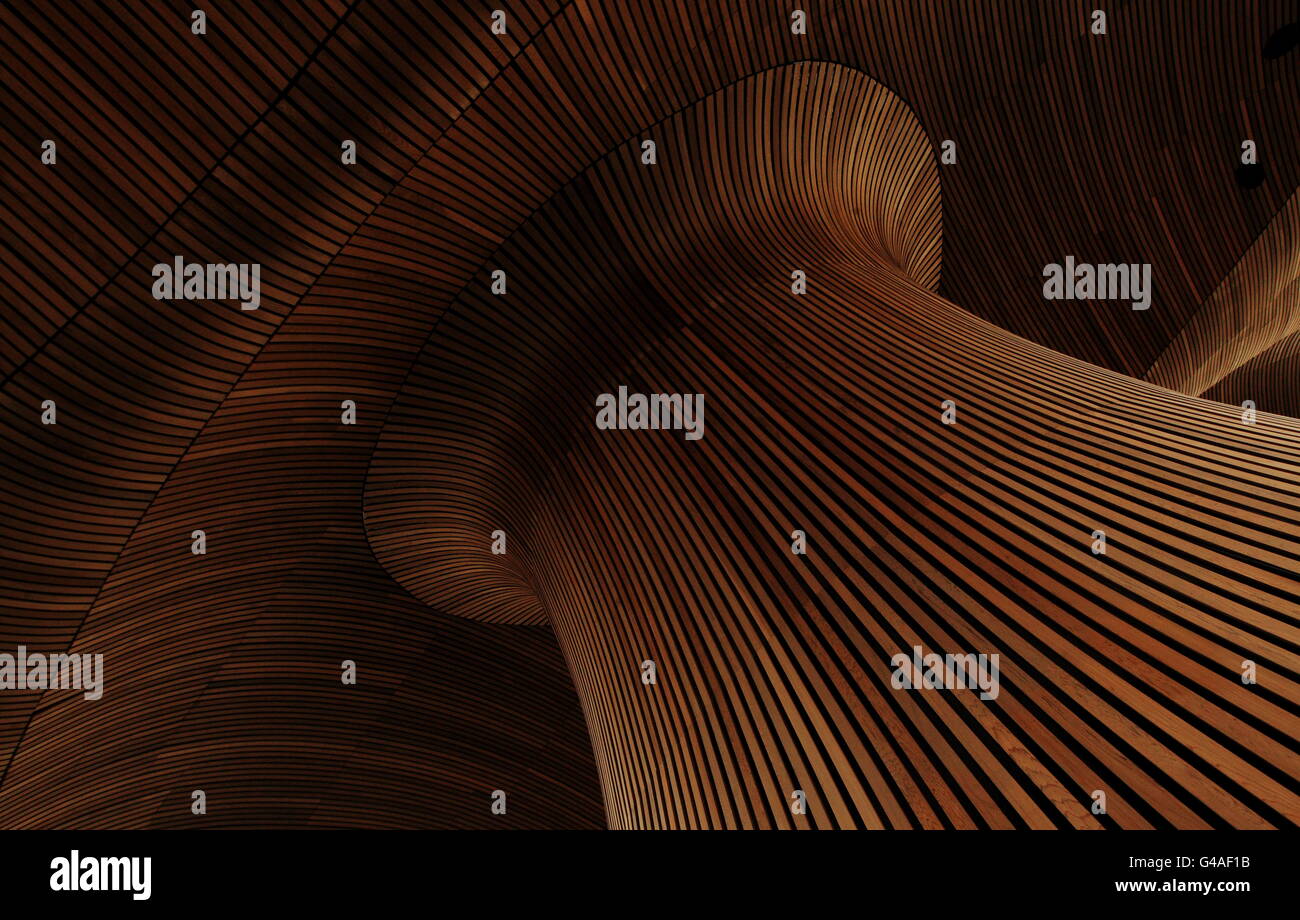 The Senedd - Welsh Assembly Building. The interior of The Senedd Stock ...