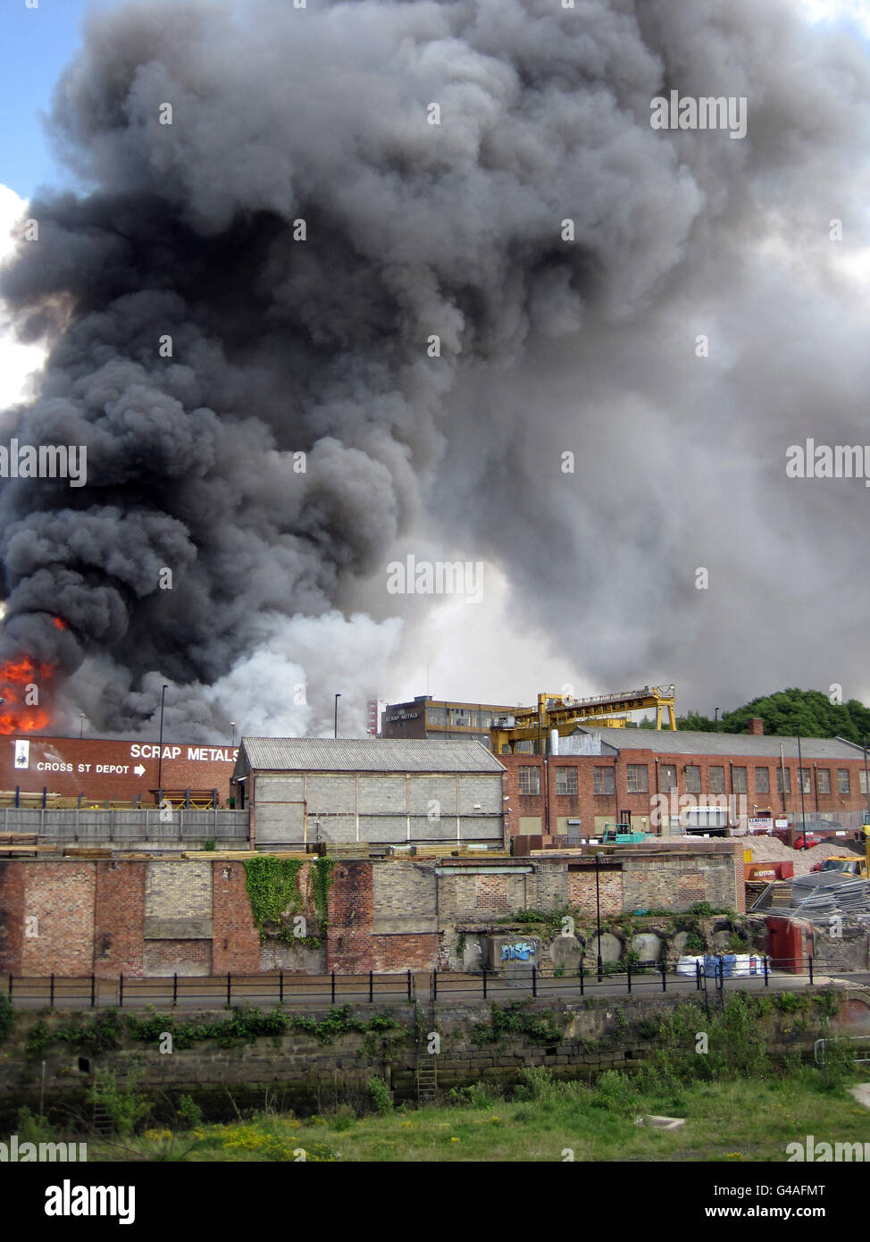 Fire in Newcastle Stock Photo - Alamy