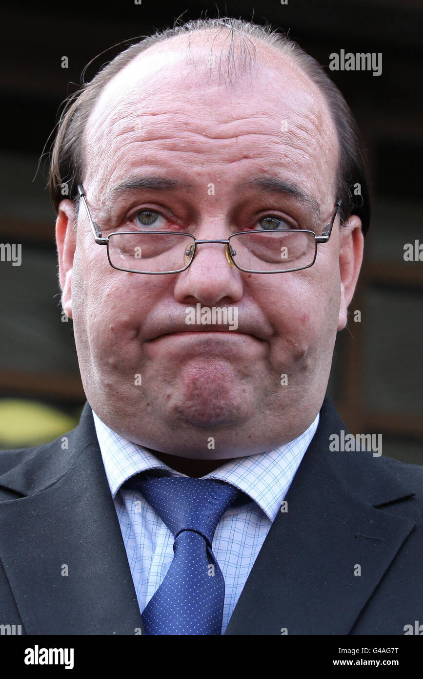 Peter Morris brother of Claire Morris speaks to the media outside the ...