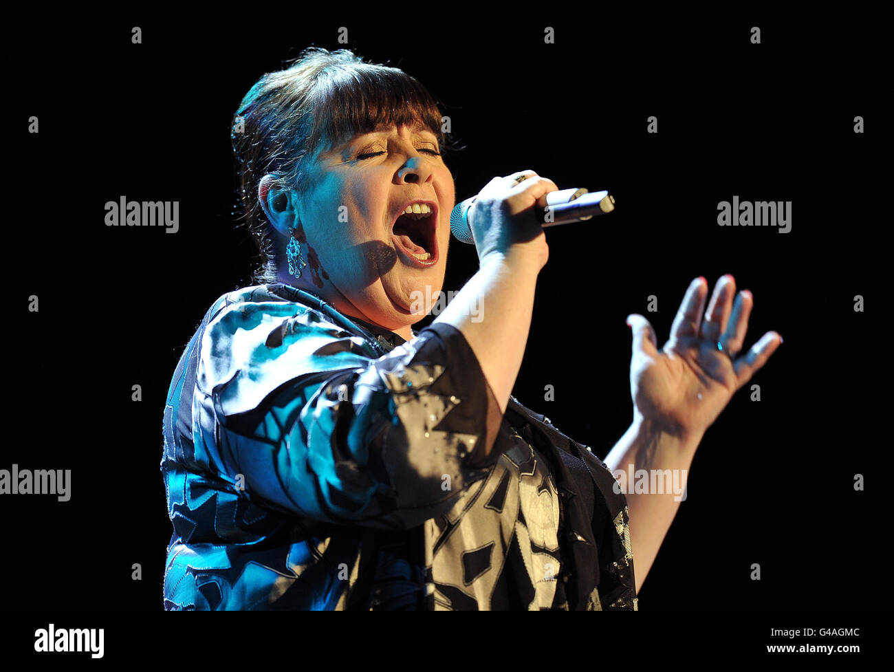 X Factor contestant Mary Byrne performing at the National Convention ...