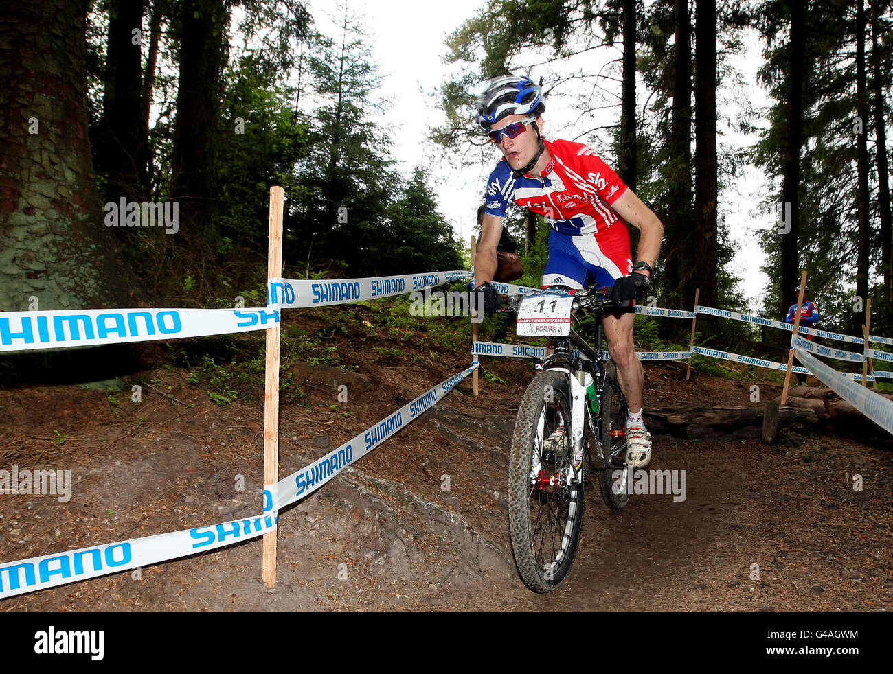 Great Britain's Matthew Sumpton in action in the Mens Junior Cross ...