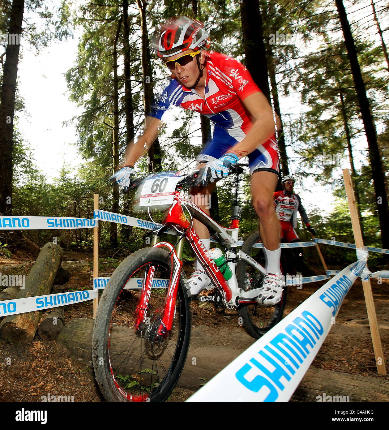 Great Britain's Steven James in action in the Mens U23 Cross Country ...