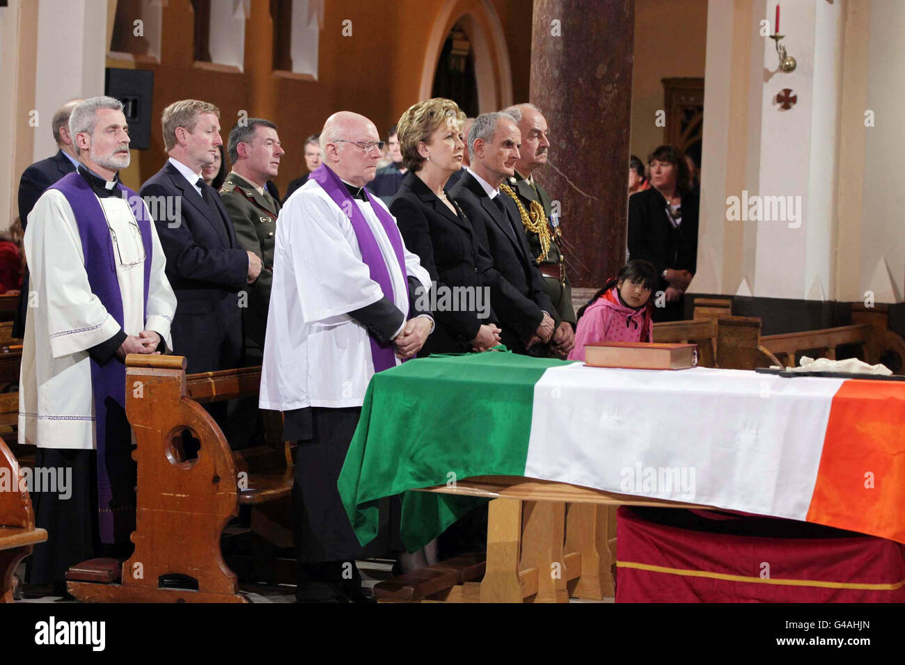 Irish President Mary Mc Aleese, her husband Dr Martin Mc Aleese with ...