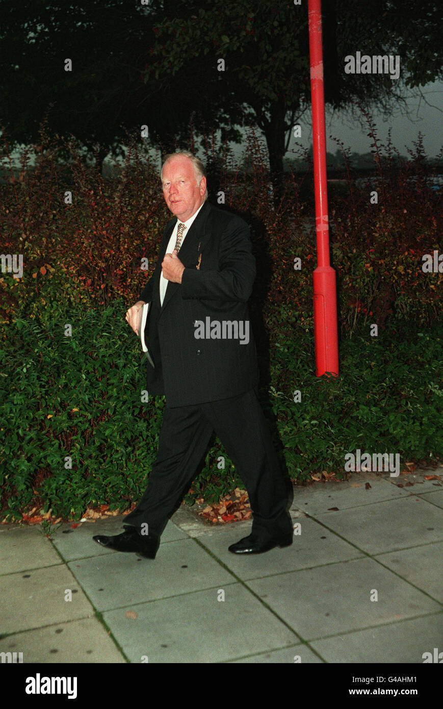 SIR DESMOND PITCHER CHAIRMAN OF NORTH WEST WATER ARRIVES FOR A ...