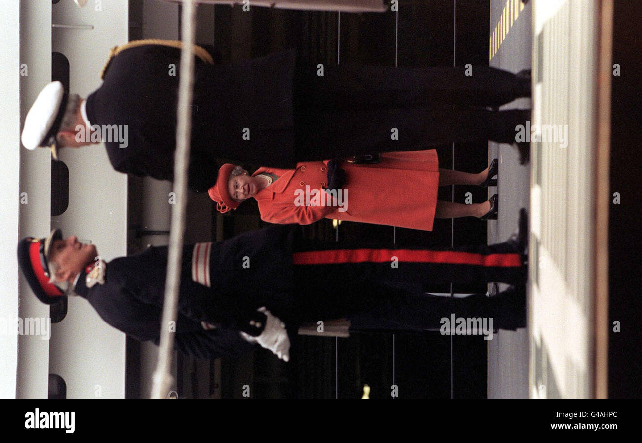 The Queen in Barrow in Furness, Cumbria today (Friday) where she named ...