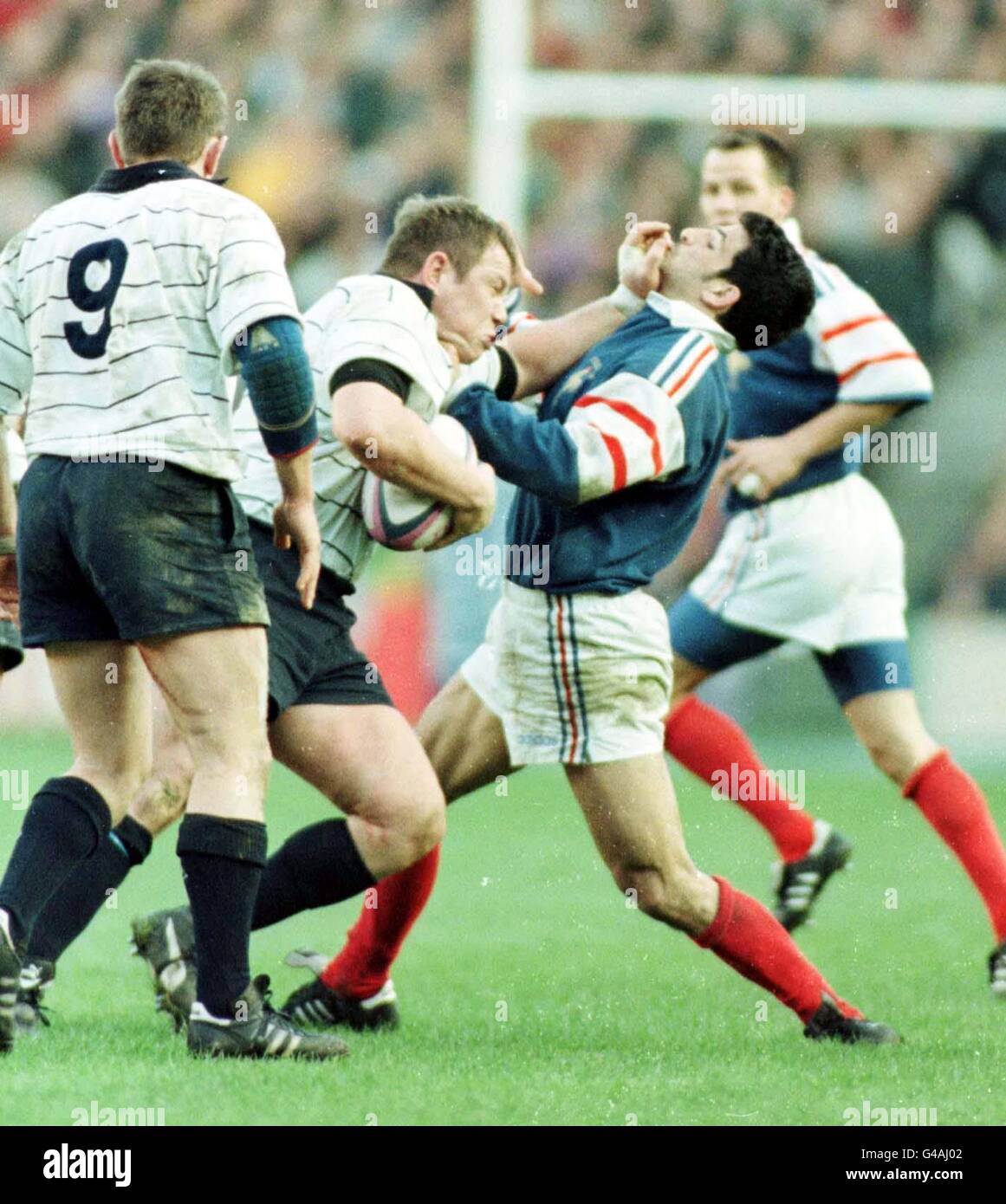 RUGBY Scotland v France 8 Stock Photo - Alamy