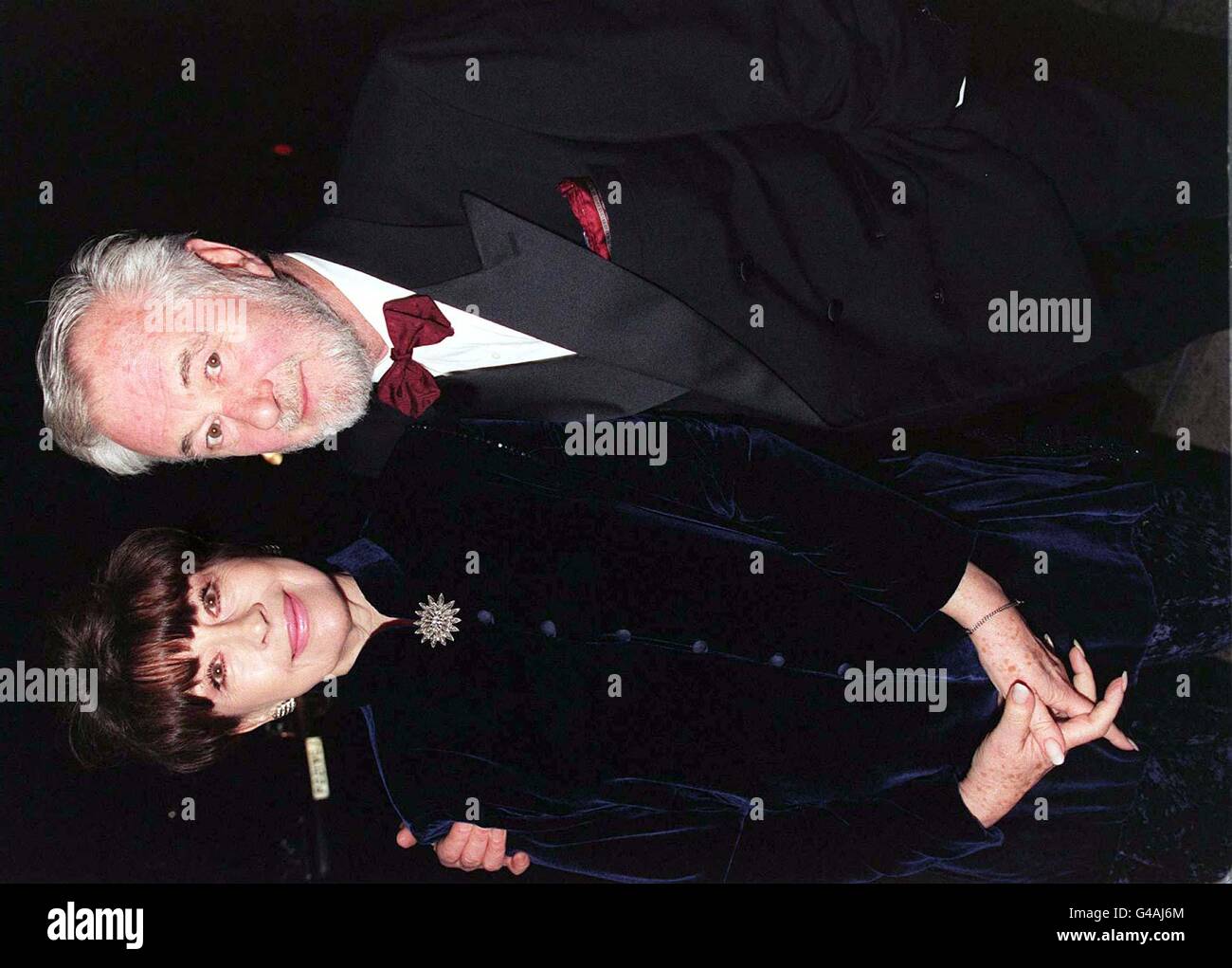 Actress Nanette Newman being escorted Brian Forbes arrive at London's ...