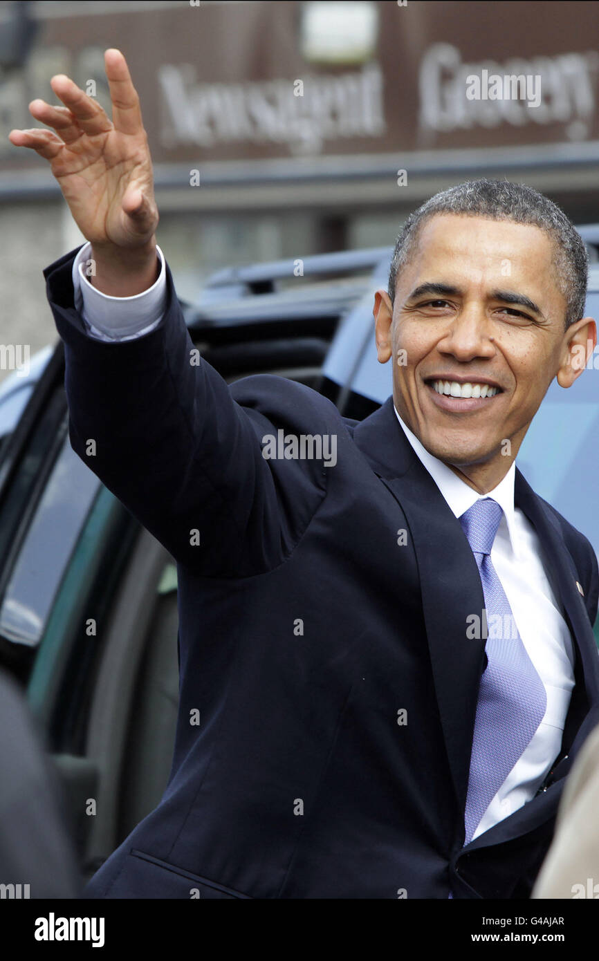 President Obama visit to Ireland - Day One Stock Photo - Alamy