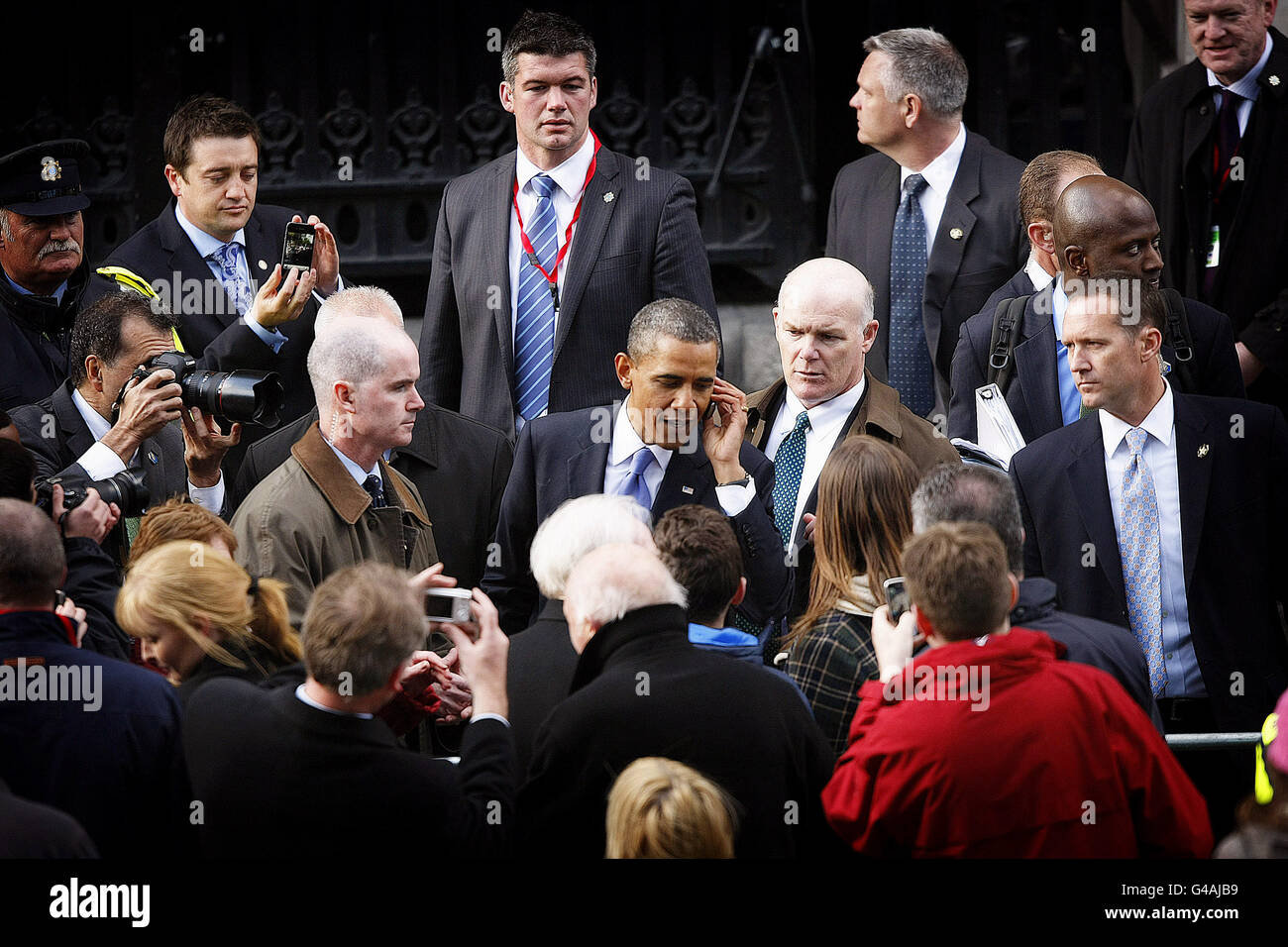 President Obama visit to Ireland - Day One Stock Photo - Alamy