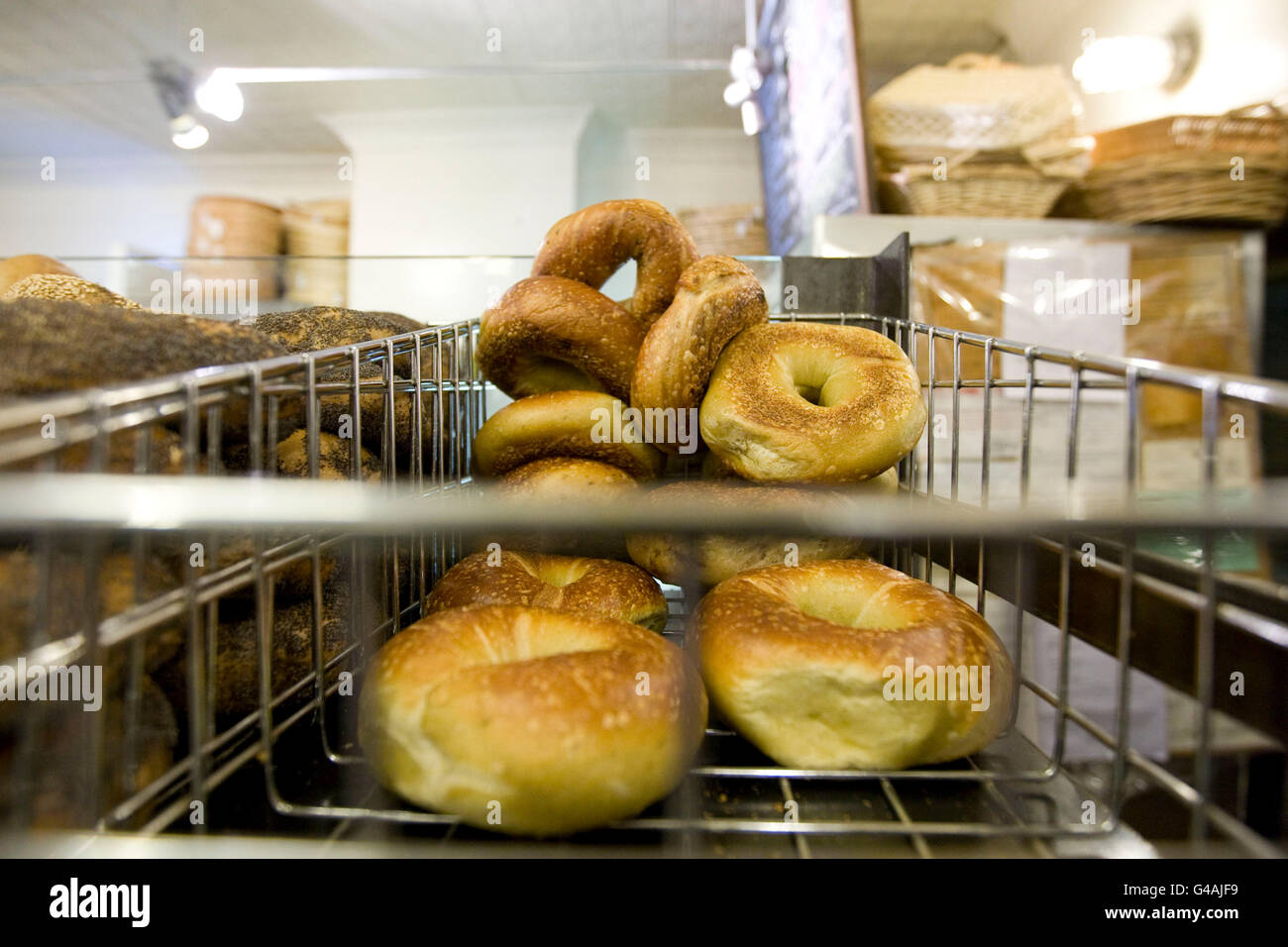 Bagel display hi-res stock photography and images - Alamy