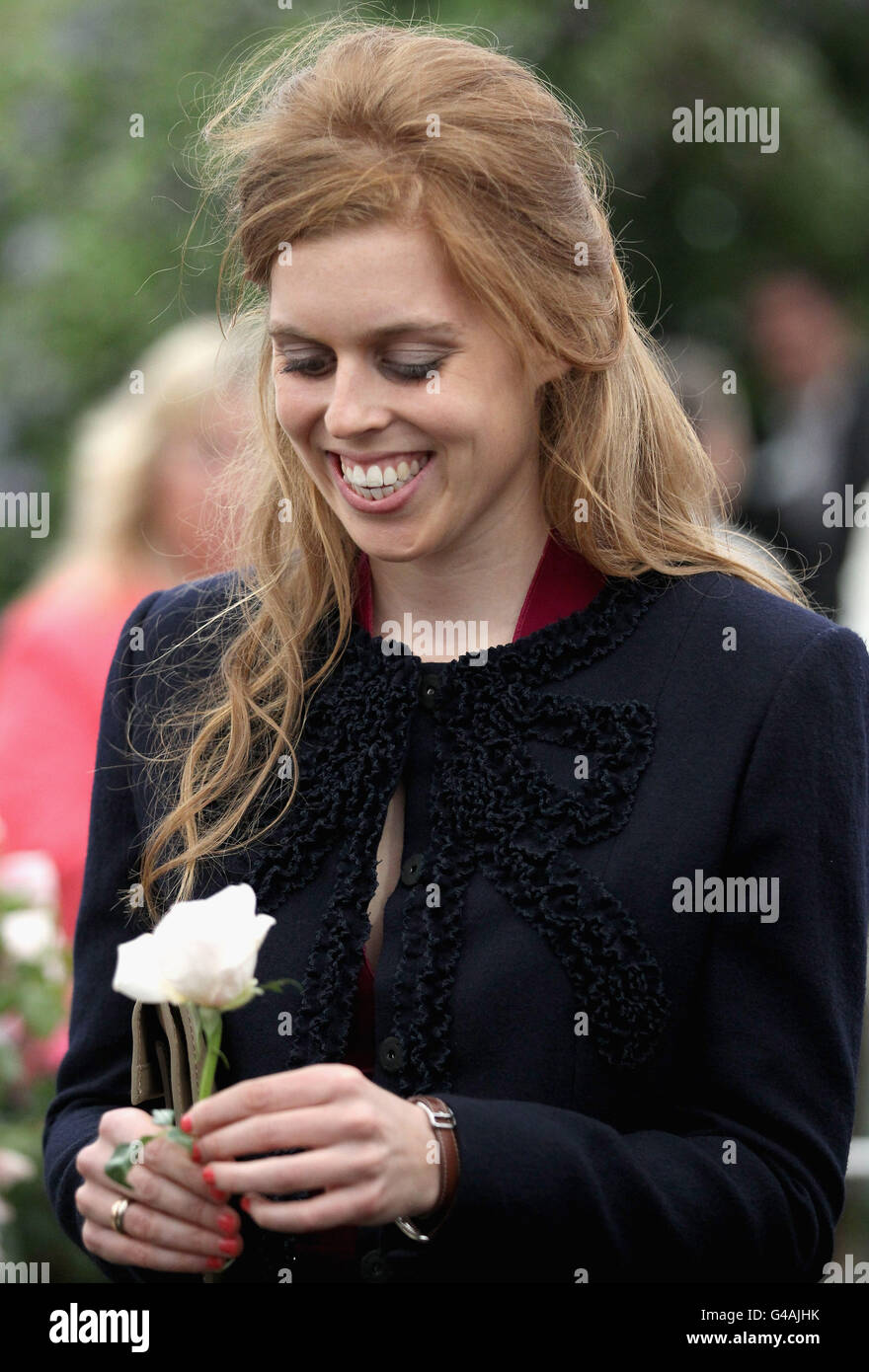 Princess Beatrice visits Chelsea Flower Show in London Stock Photo - Alamy