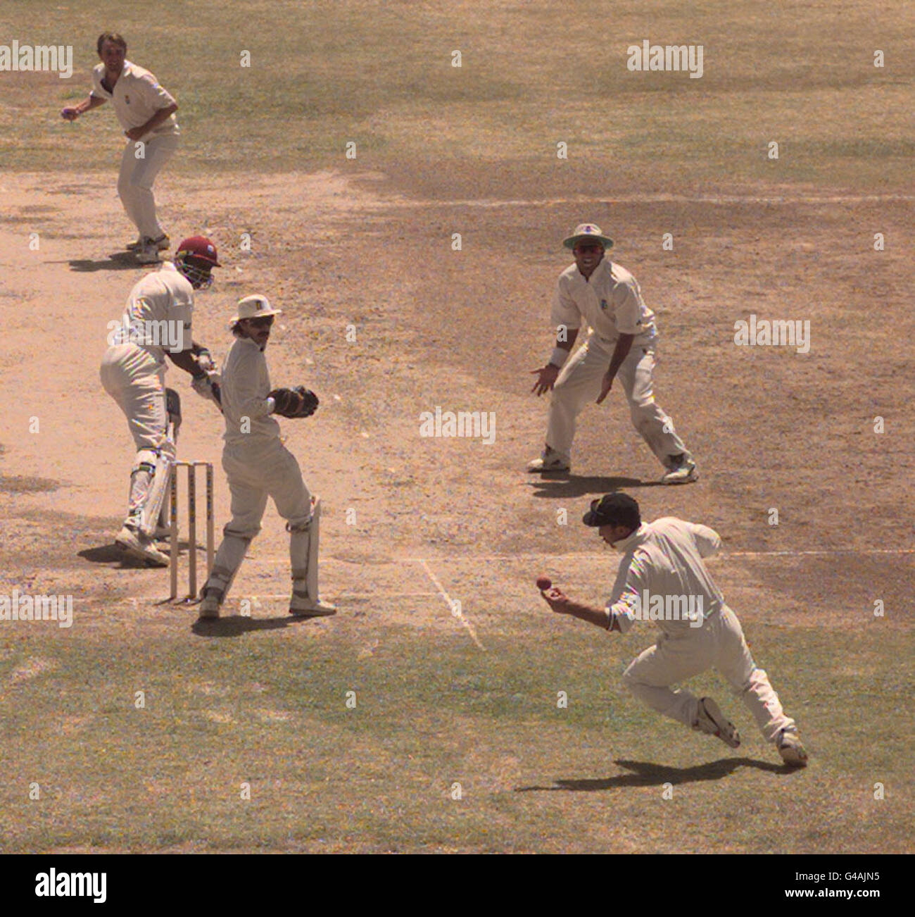 Cricket catch drop hi-res stock photography and images - Alamy